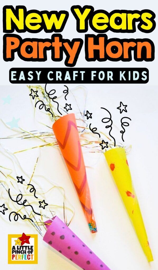 Paper Party Horns: Easy Craft for Kids - A Little Pinch of Perfect