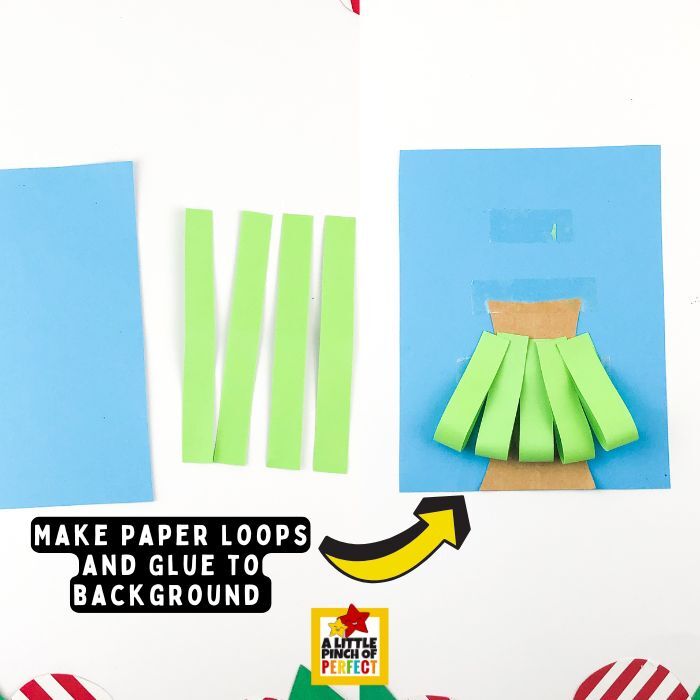 3D Christmas Tree Paper Loop Craft for Kids - A Little Pinch of Perfect