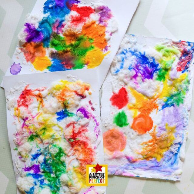 Puffy Paint Process Art for Kids: 3D Art Activity - A Little Pinch of ...