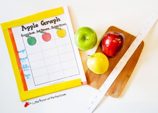 Apple Graph Math Activity and Printable - A Little Pinch of Perfect