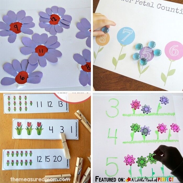 12 Brilliant Flower Math Activities for Kids - A Little Pinch of Perfect