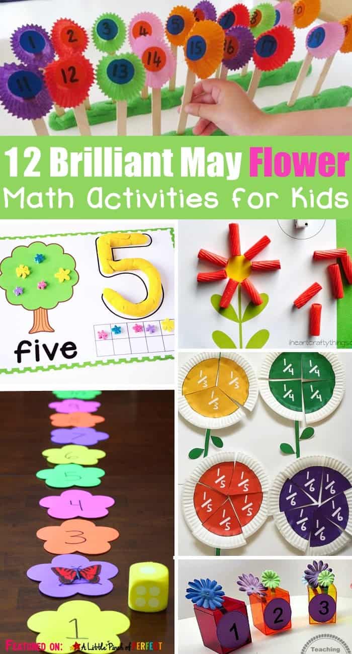 12 Brilliant Flower Math Activities for Kids - A Little Pinch of Perfect
