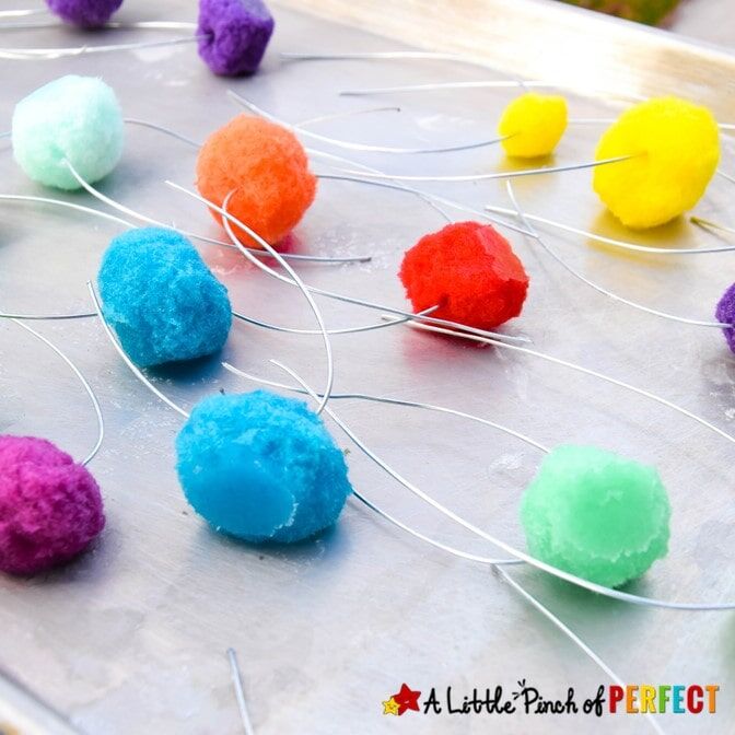 Borax Crystal Ornament Balls Science Experiment for Kids - A Little ...