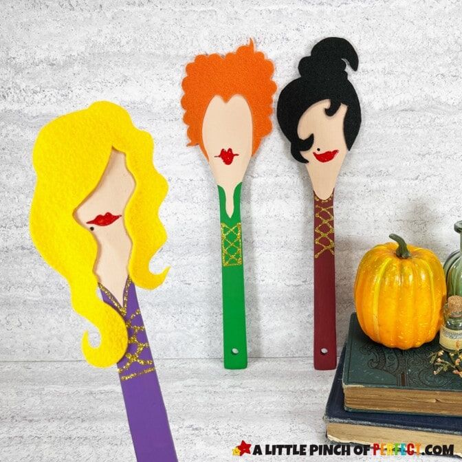 Hocus Pocus Craft Idea: Sanderson Sisters with FREE Template - A Little ...