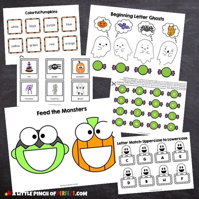 Halloween Printable Activity Pack Busy Book 100 Pages - A Little Pinch ...