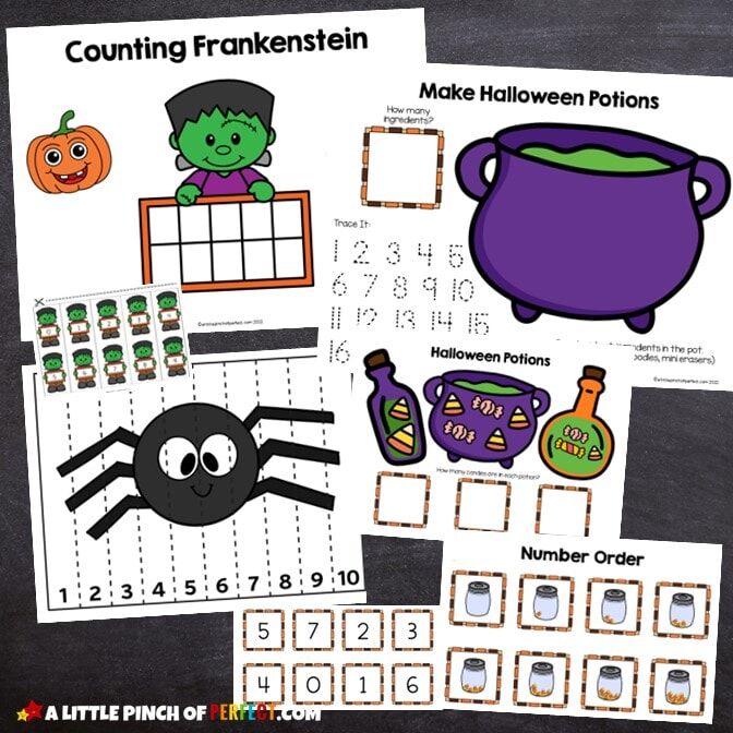 Halloween Printable Activity Pack Busy Book 100 Pages - A Little Pinch ...