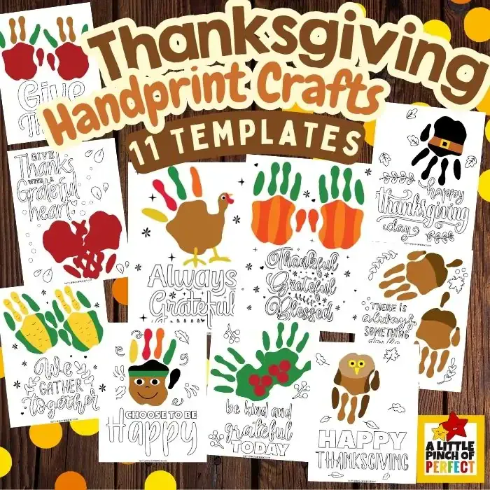 Thanksgiving Handprint Crafts for Kids - Plus Free Template