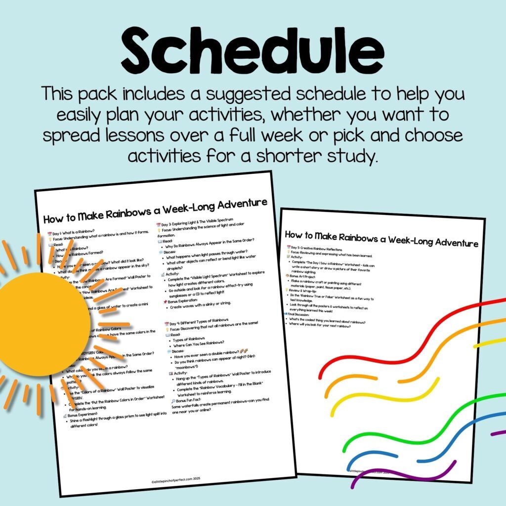 The Magic of Rainbows Learning Pack: Fun & Educational Printables for ...