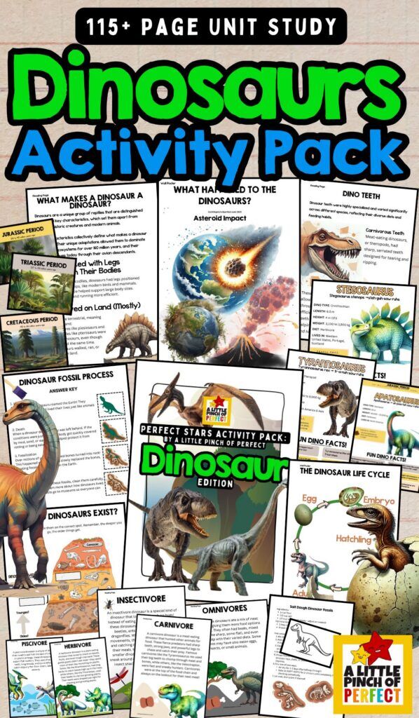 Dinosaur Activity Pack for Kids: Fun Worksheets, Crafts & Hands-On ...