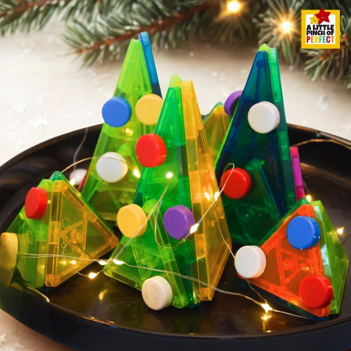 Magna-Tile Christmas Tree Decorating Activity Easy STEM for Kids - A ...