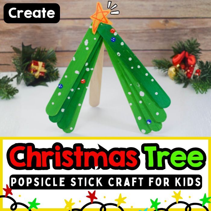 3D Christmas Tree Paper Loop Craft for Kids - A Little Pinch of Perfect