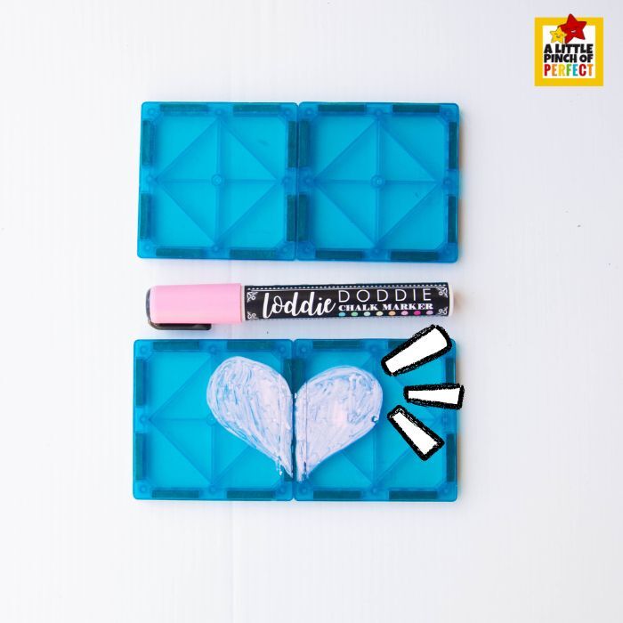 Magnet Tile Color-Matching Heart Puzzles (Easy Learning Activity for ...