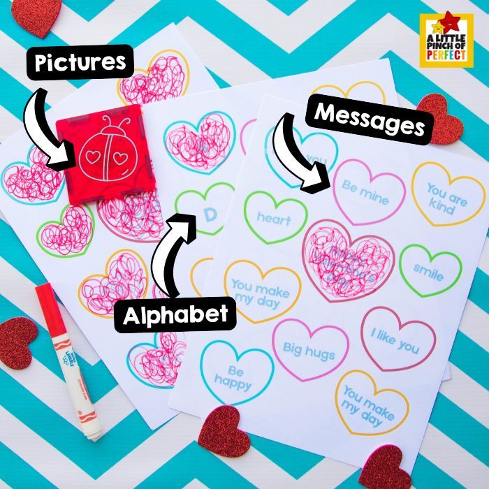 Valentine Secret Message Activity for Kids – Color, Reveal & Find ...
